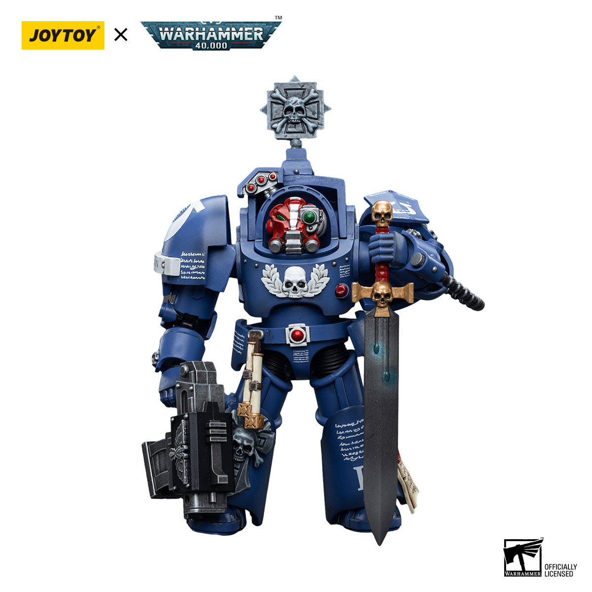 Joytoy Warhammer 40k Ultramarines Terminators Sergeant Terconon