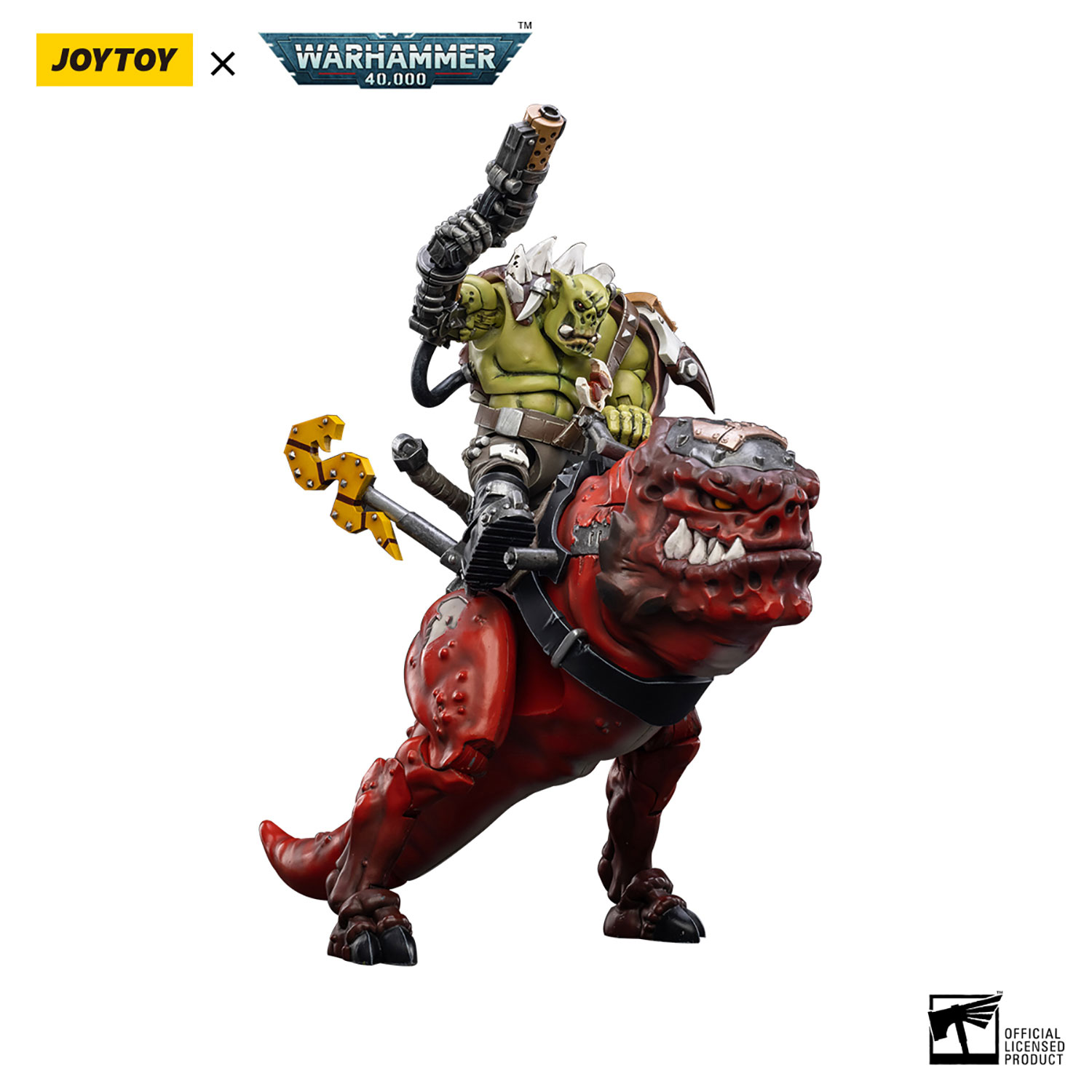 JoyToy Warhammer 40K Orks Squighog Nob On Smasha Squig