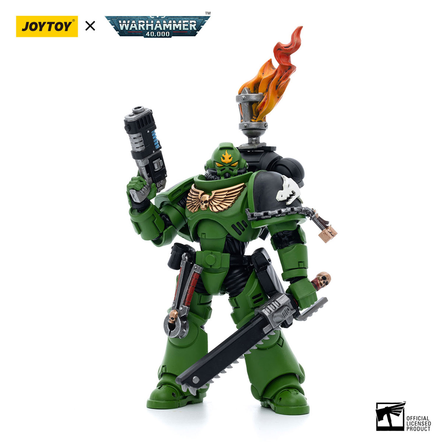 JoyToy Warhammer 40K Salamanders Intercessors Sergeant Tsek'gan