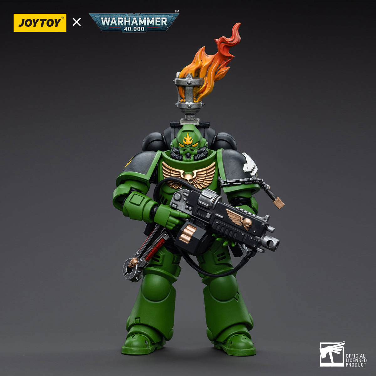 JoyToy Warhammer 40K Salamanders Intercessors Sergeant Tsek'gan