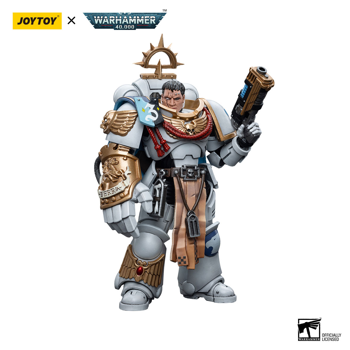 JoyToy Warhammer 40K Space Marines White Consuls Captain Messinius
