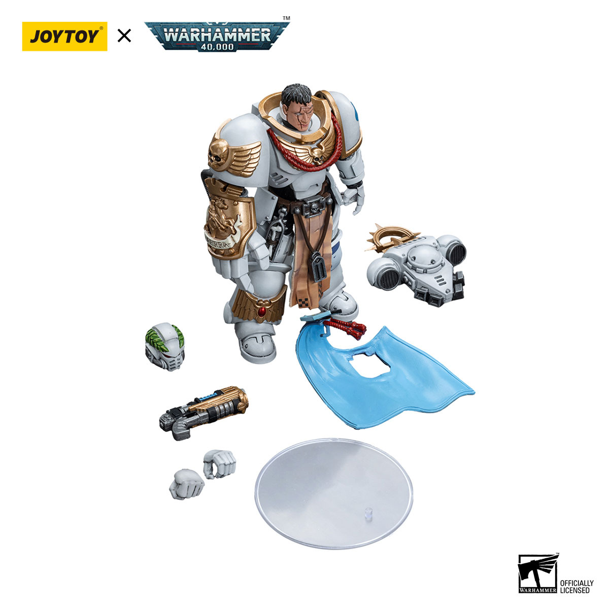 JoyToy Warhammer 40K Space Marines White Consuls Captain Messinius
