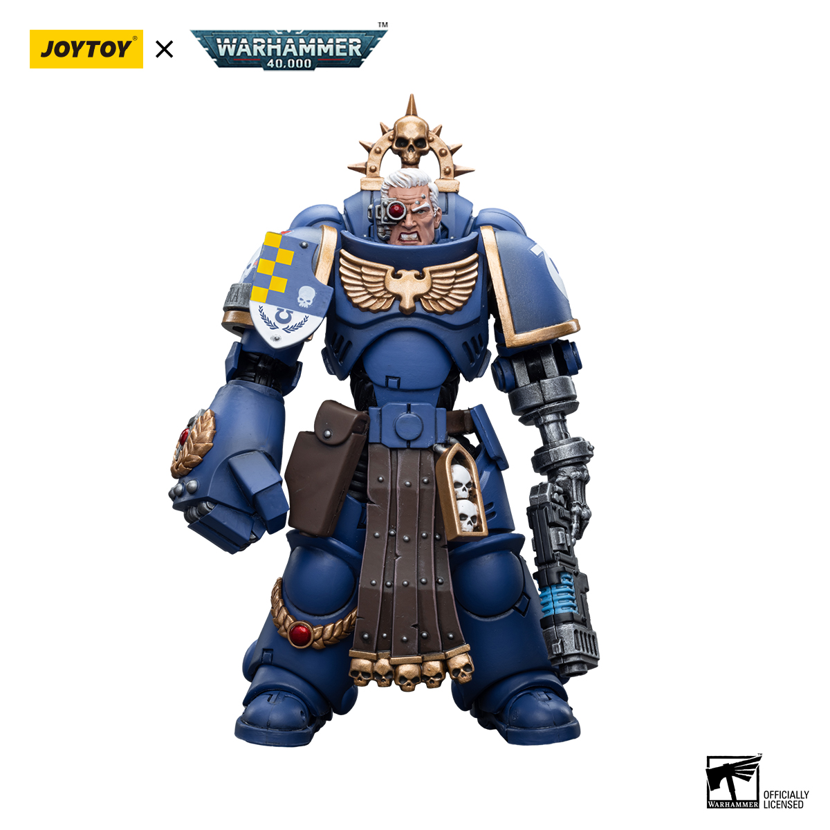 JoyToy Warhammer 40K Ultramarines Lieutenant with Power Fist