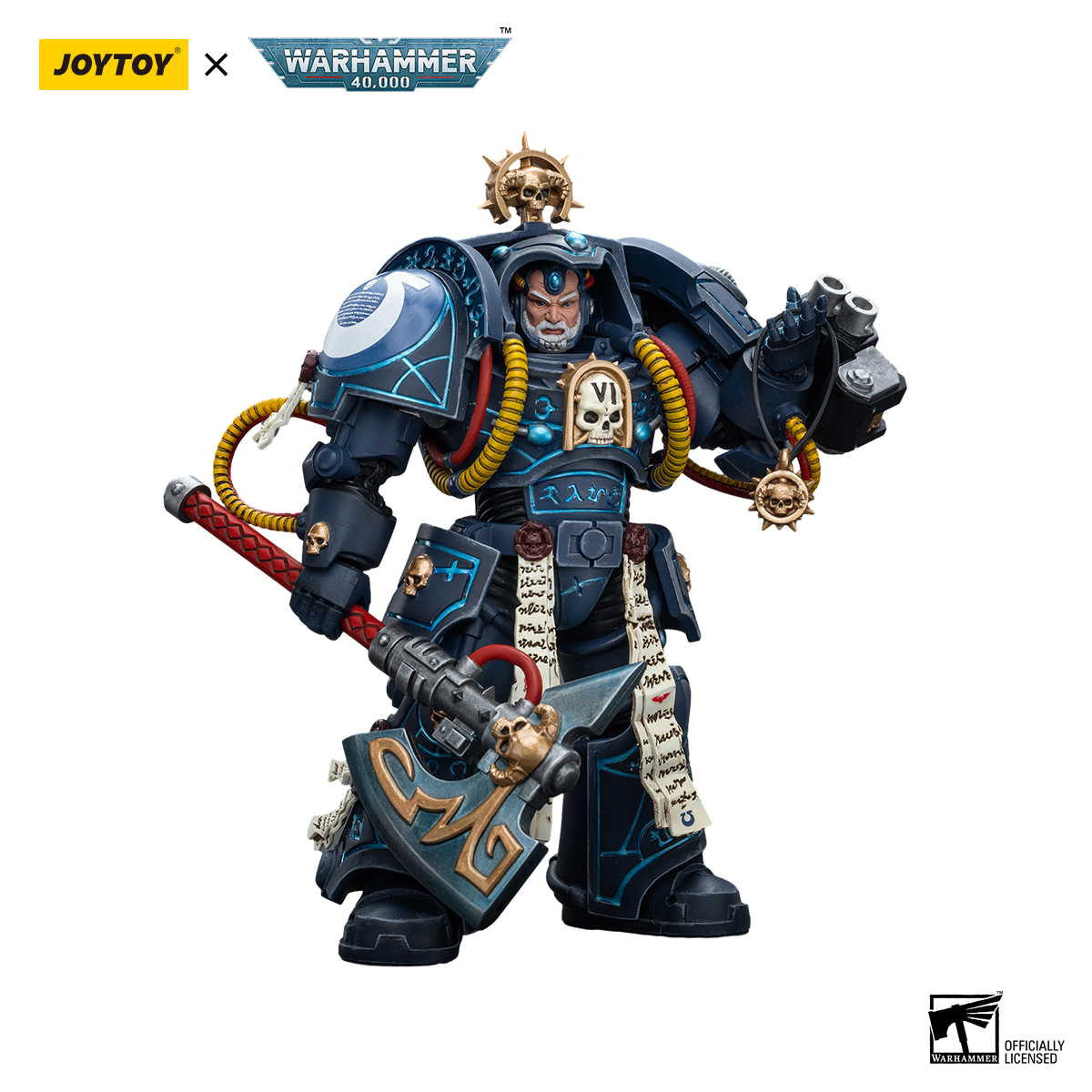 JOYTOY x WARHAMMER 40K Ultramarines Librarian in Terminator Armour