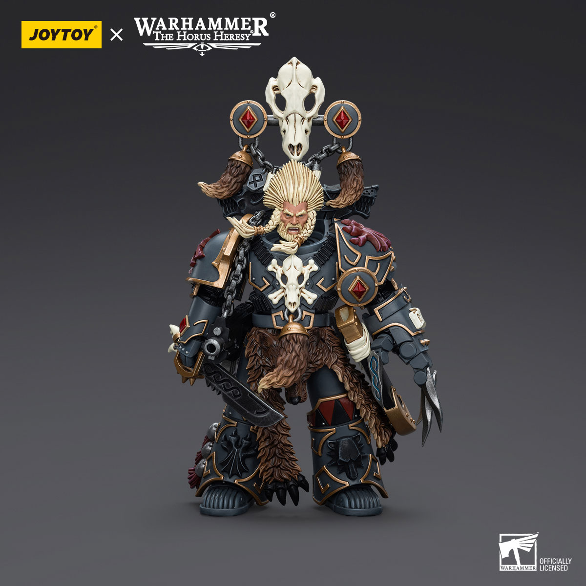 JOYTOY WARHAMMER Space Wolves Geigor Fell-Hand Action Figure