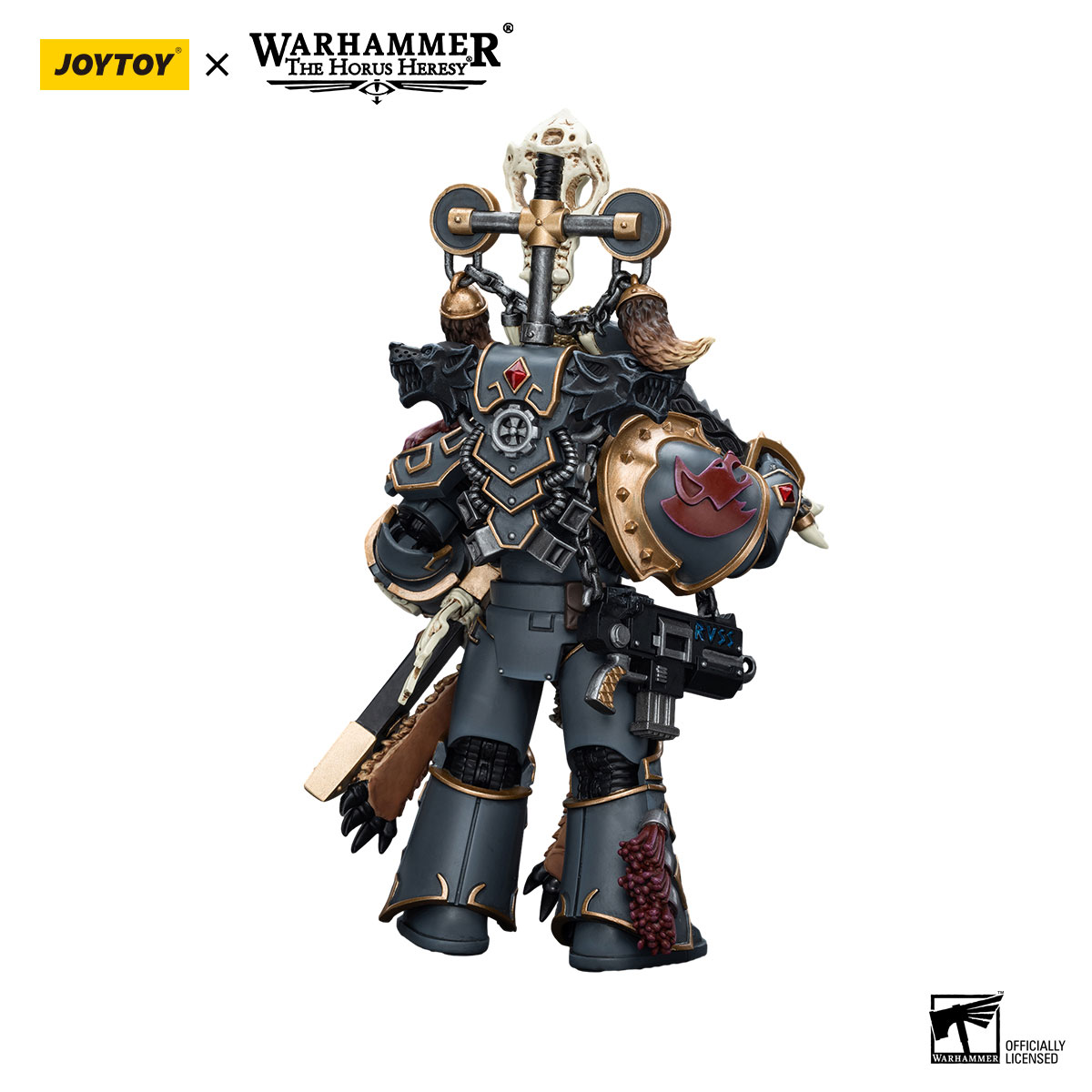 JOYTOY WARHAMMER Space Wolves Geigor Fell-Hand Action Figure