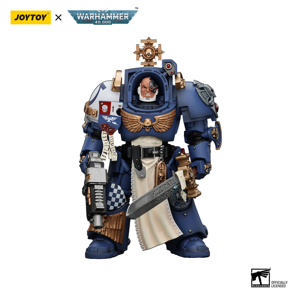 JOYTOY WARHAMMER Ultramarines Captain in Terminator Armour Action Figure