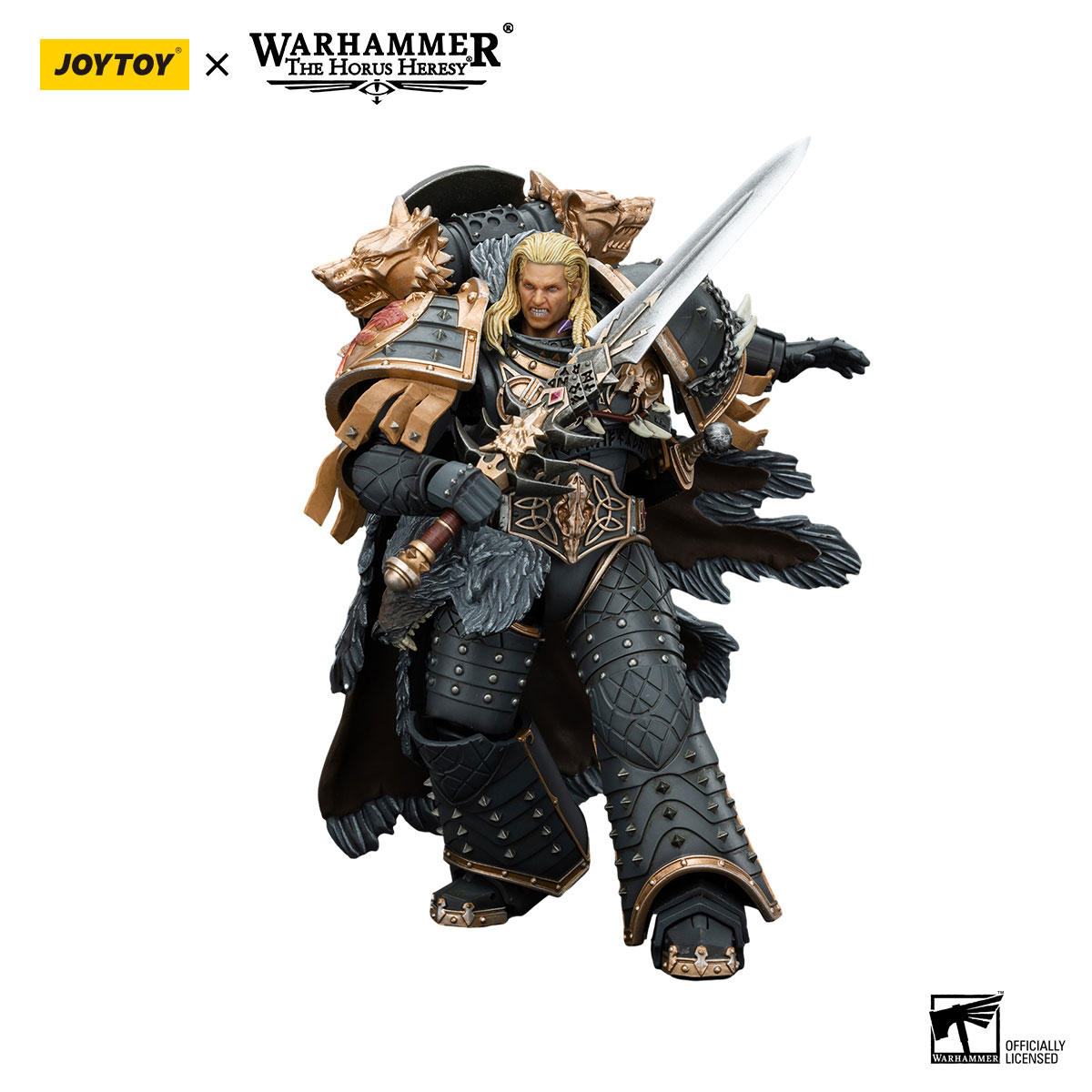 JOYTOY Warhammer The Horus Heresyf Space Wolves Leman Russ Primarch of ...