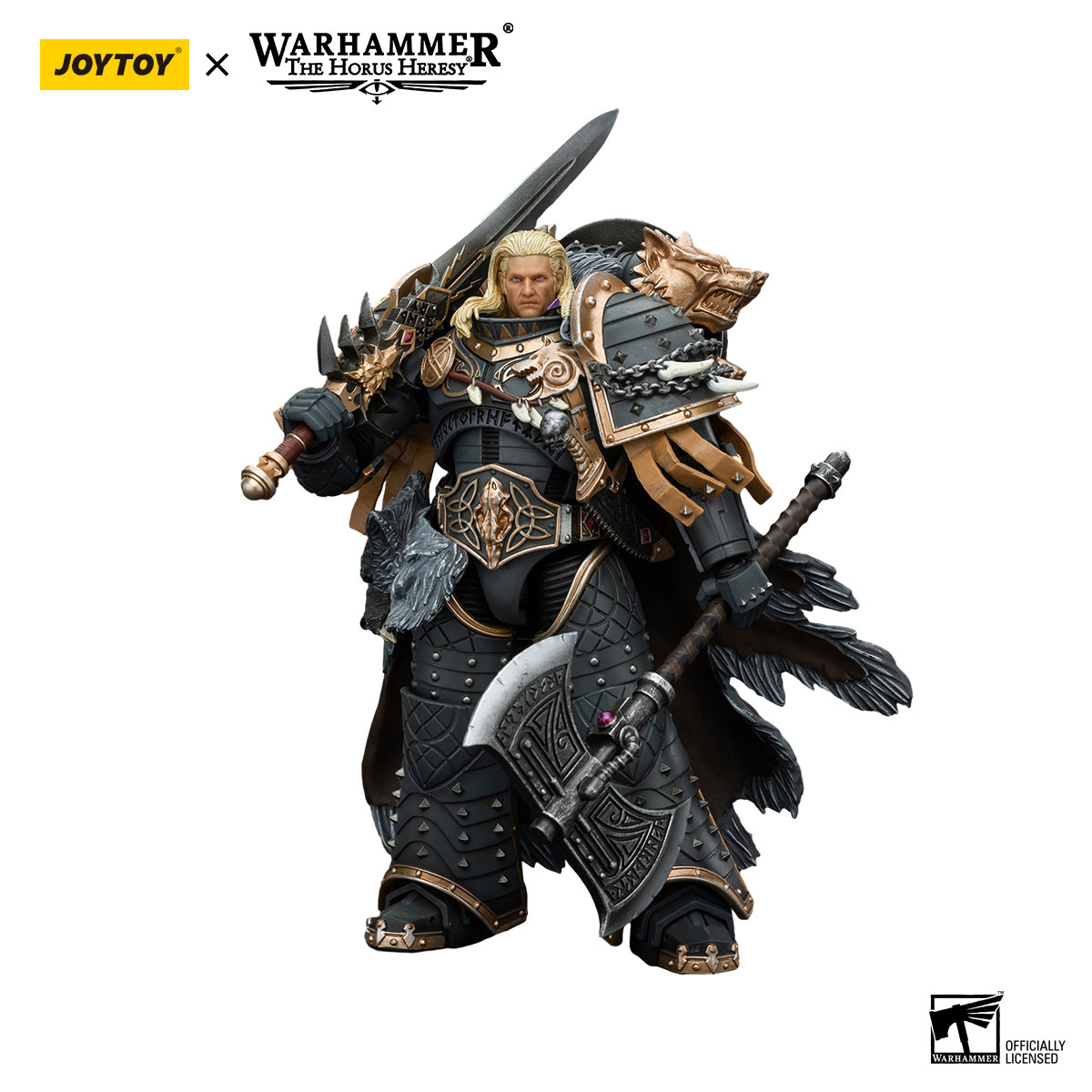 JOYTOY Warhammer The Horus Heresyf Space Wolves Leman Russ Primarch of ...
