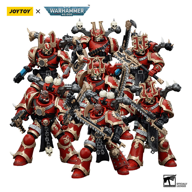 JOYTOY Warhammer World Eaters Khorne Berzerker Action Figures