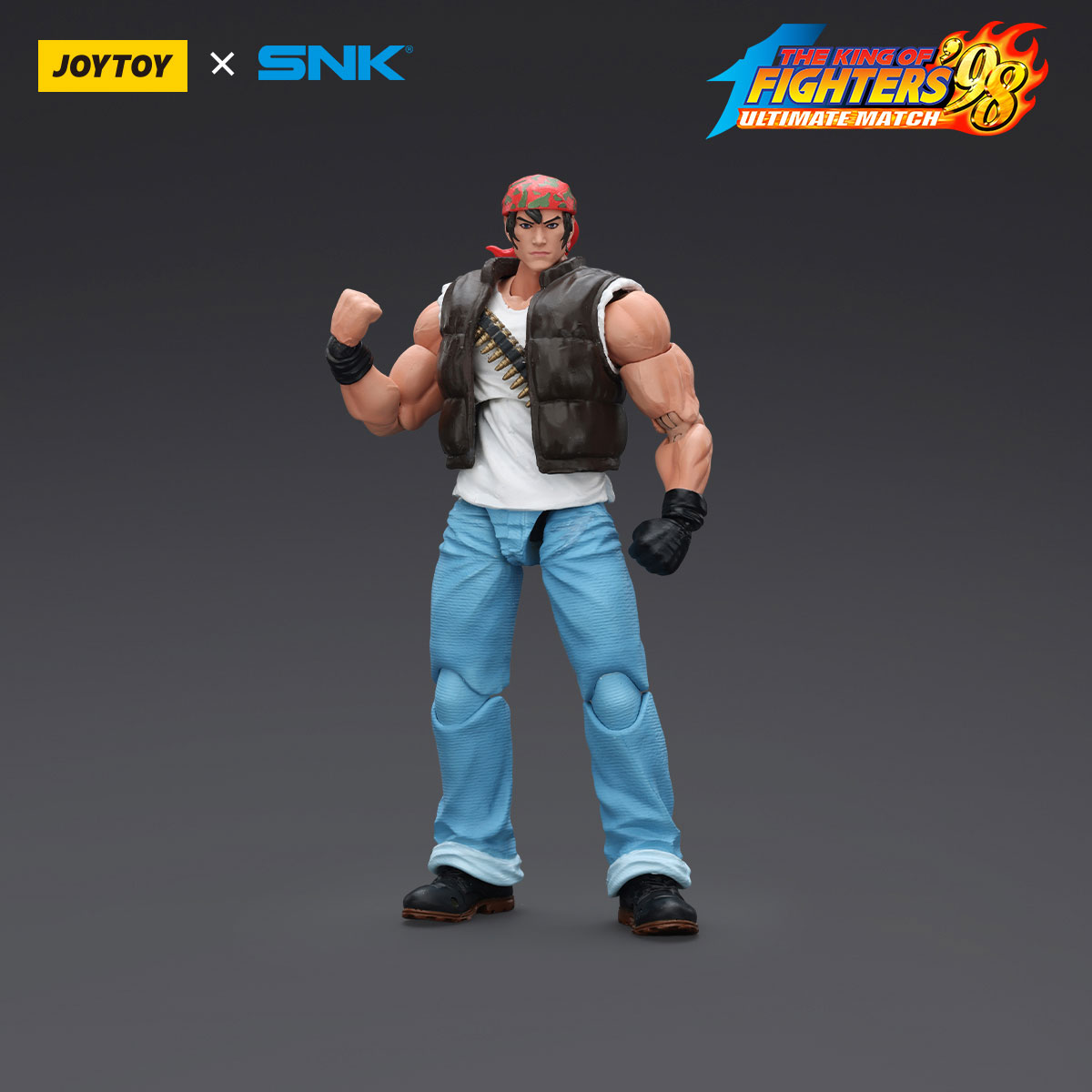 JOYTOY SNK KOF'98UM Ikari Warriors Team Ralf Jones Action FIgure