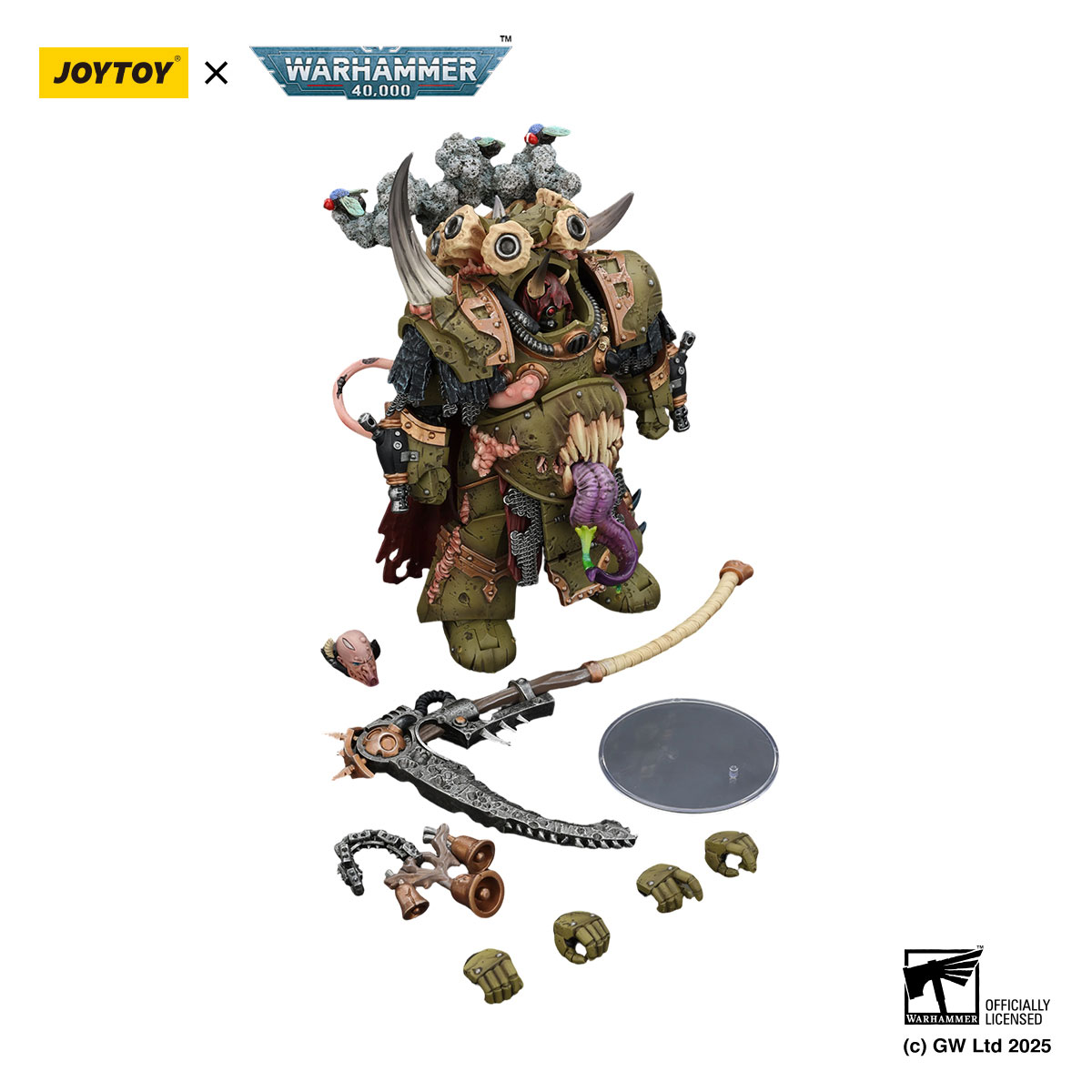 Death Guard Deathshroud Terminators Champion with Manreaper and ...