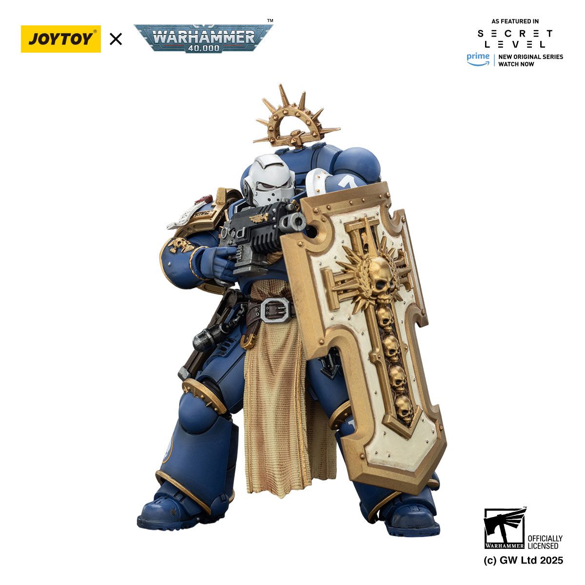 JOYTOY Ultramarines Levantus 1:15 Scale Figure | Warhammer 40k Bladeguard