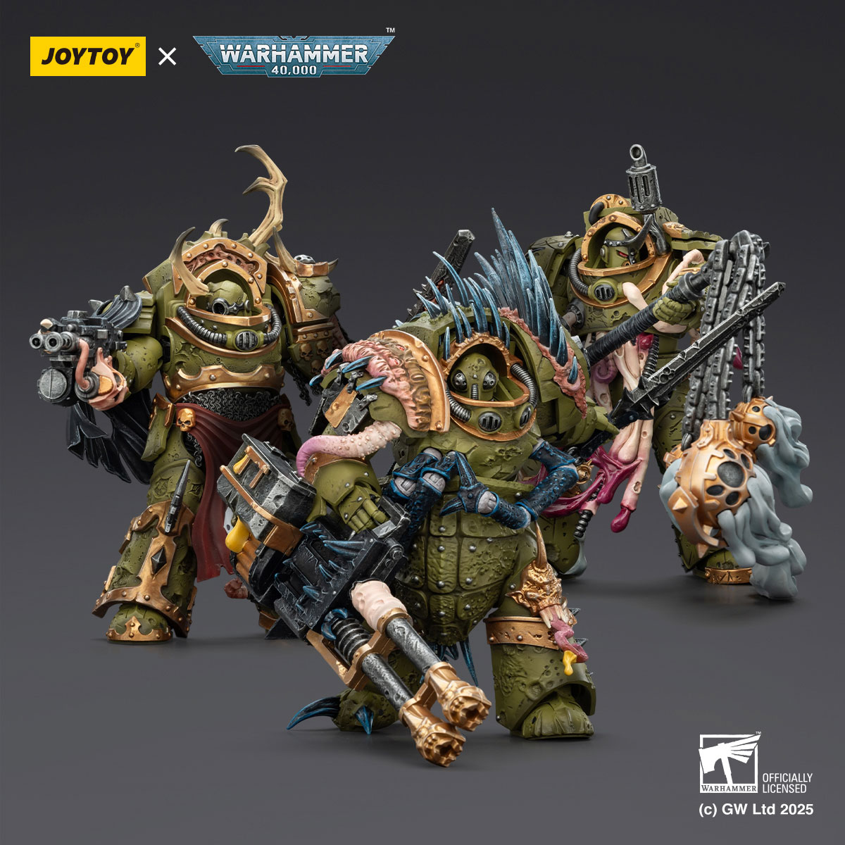 JOYTOY Death Guard Blightlord Terminator Squad | 1/18 Set