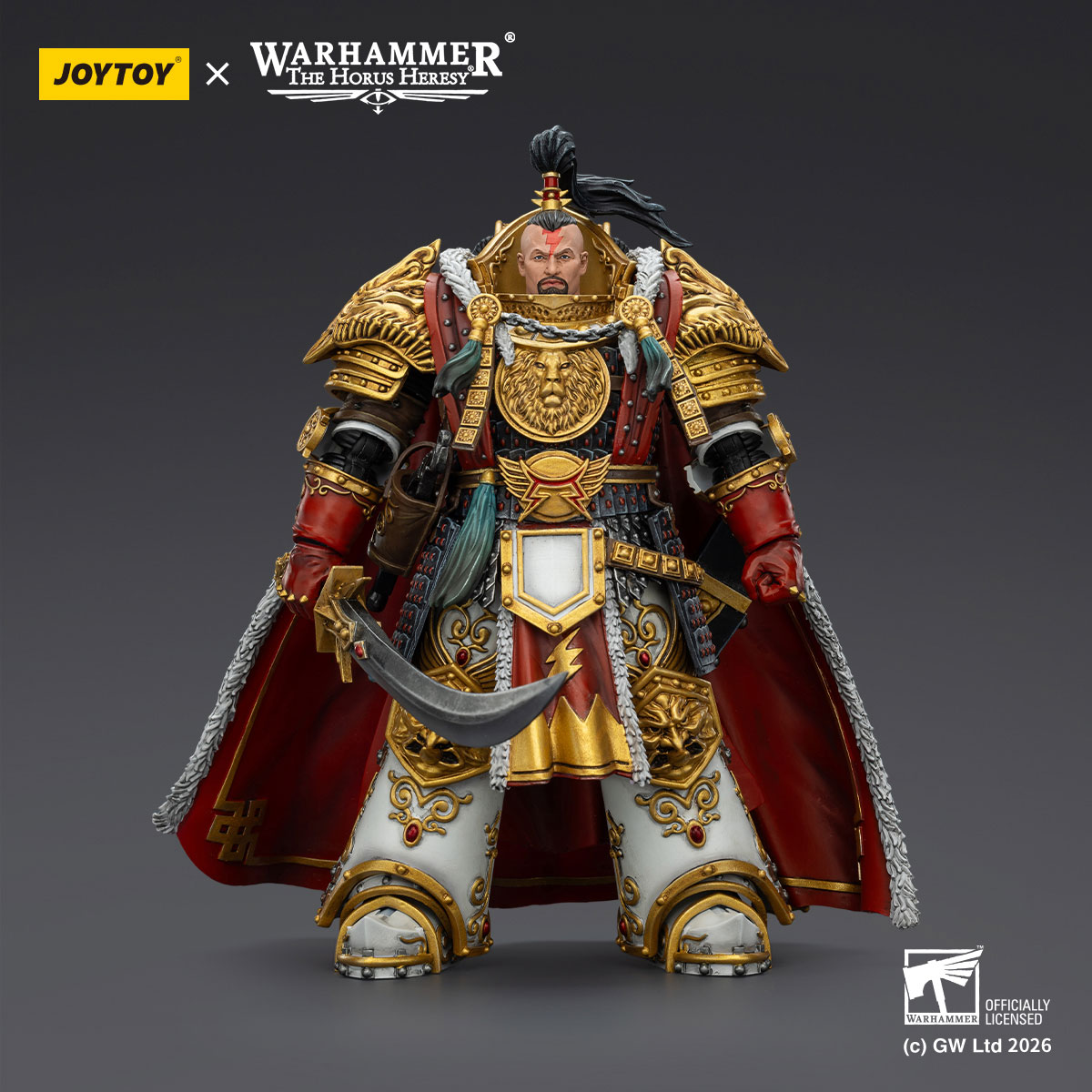 Joytoy Warhammer 30k - White Scars Jaghatai Khan Primarch Action Figure