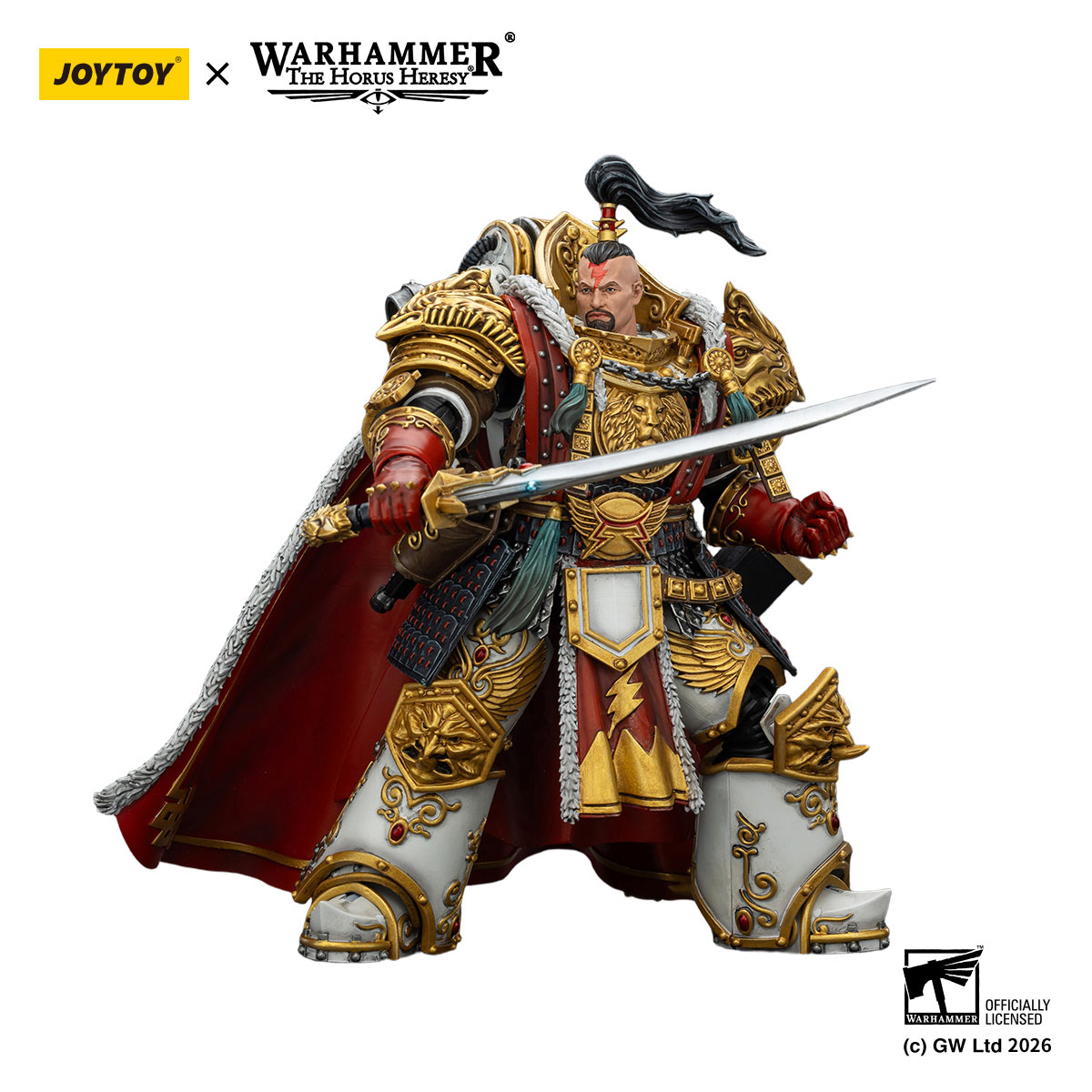 Joytoy Warhammer 30k - White Scars Jaghatai Khan Primarch Action Figure