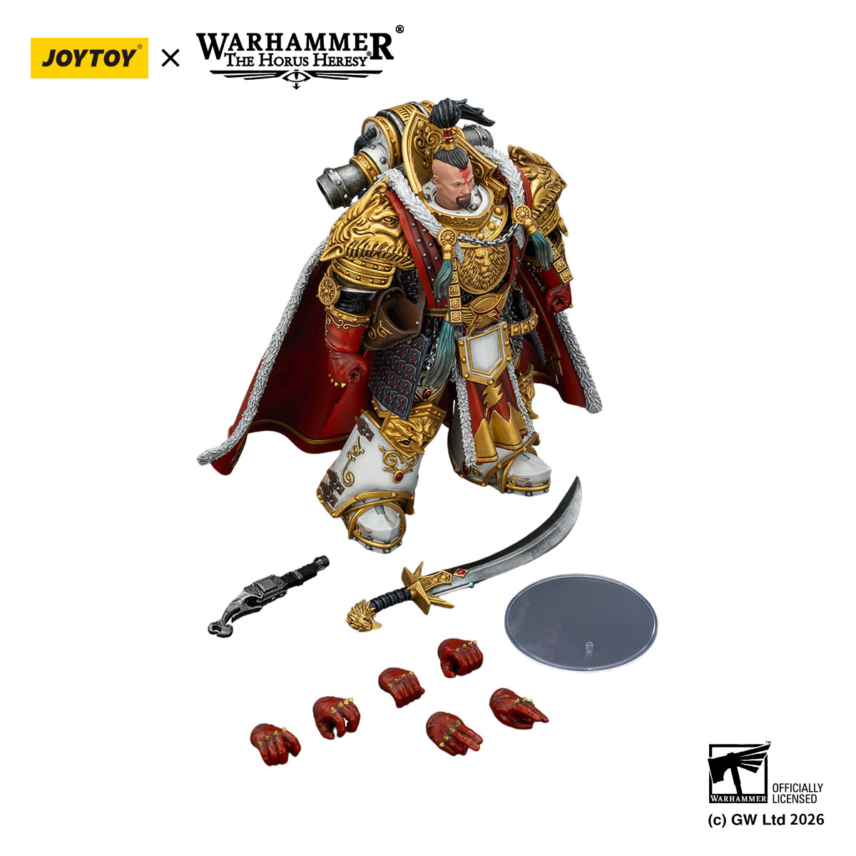 Joytoy Warhammer 30k - White Scars Jaghatai Khan Primarch Action Figure