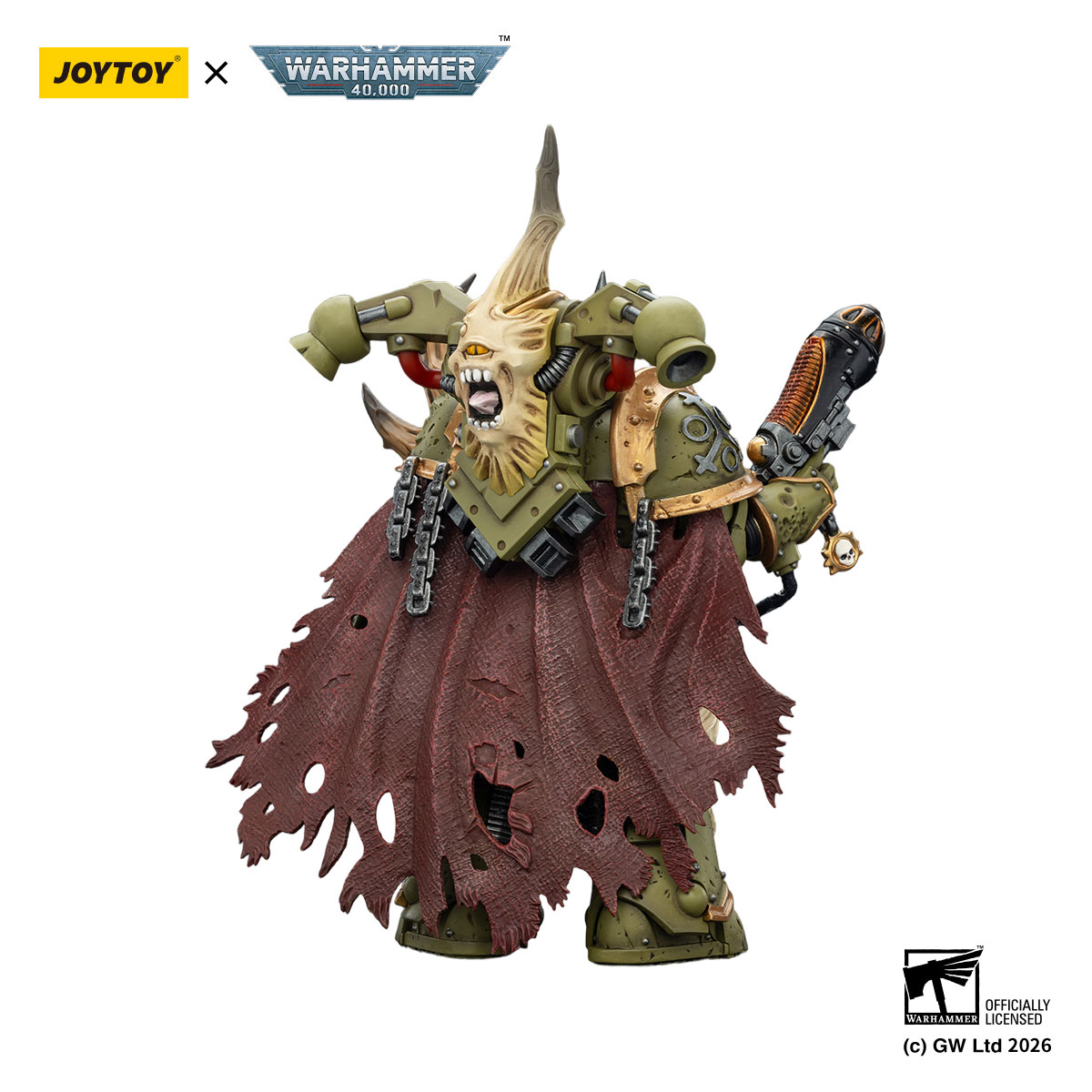 JOYTOY Death Guard Plague Marine Champion with Plasma Pistol and Power ...