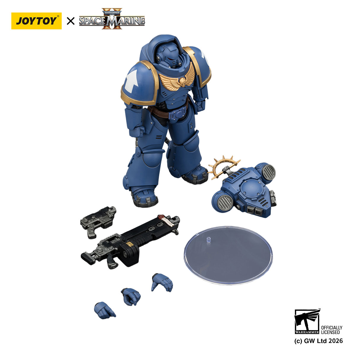 Heavy Intercessor Figure Ultramarines Warhammer 40K - JOYTOY